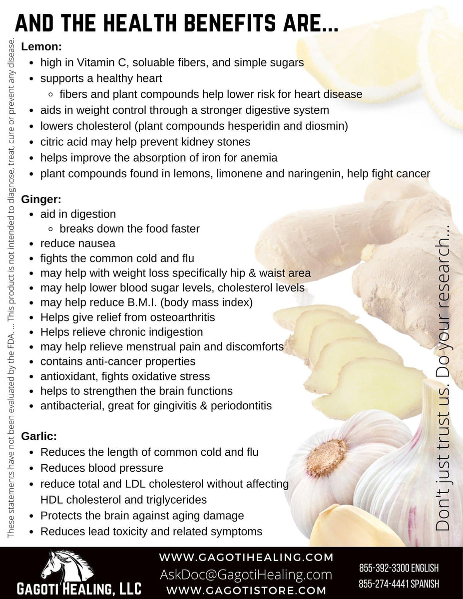 Lemon, Ginger & Garlic – Gagoti Shop